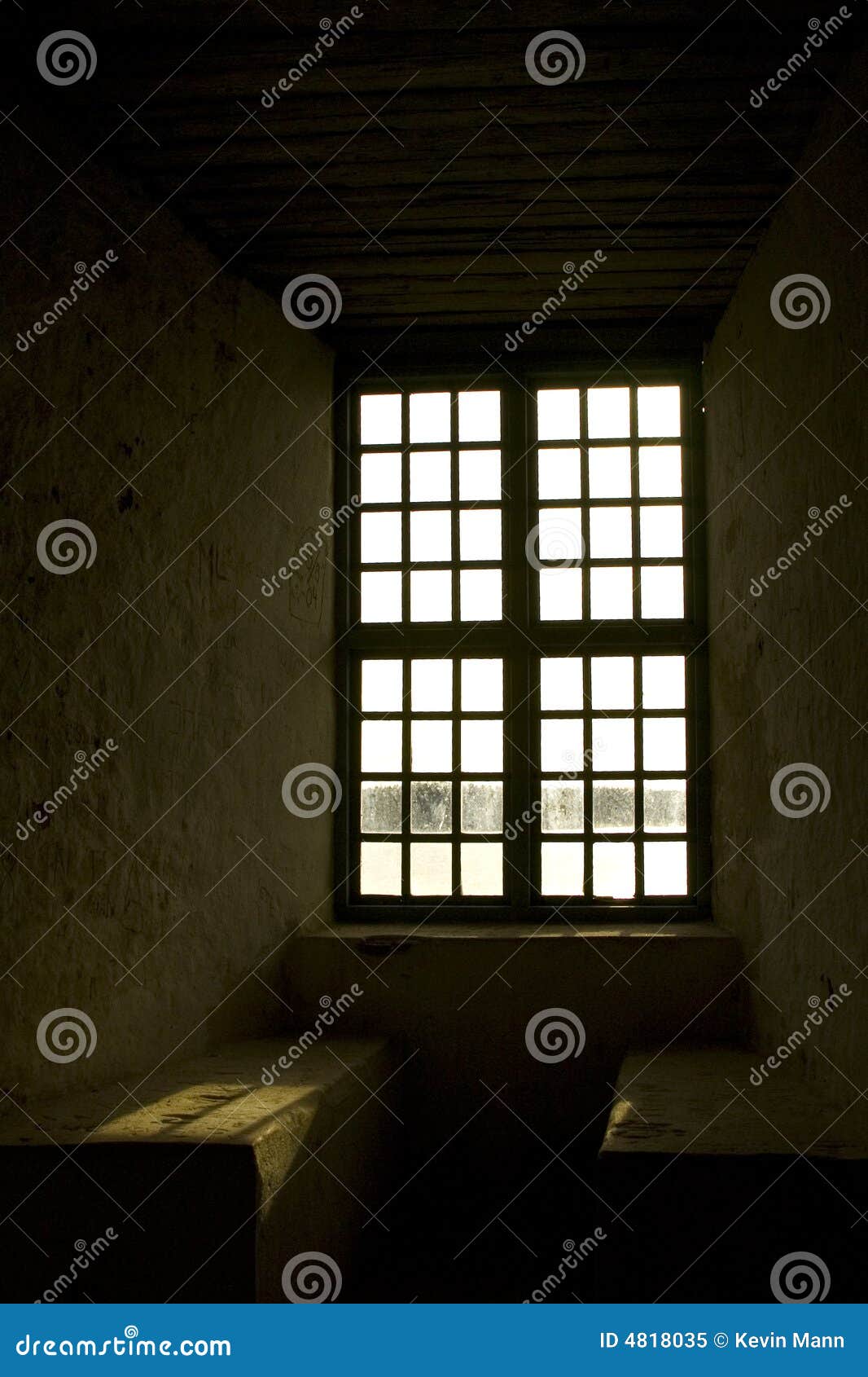 Cell window stock image. Image of room, seat, bench, bare - 4818035