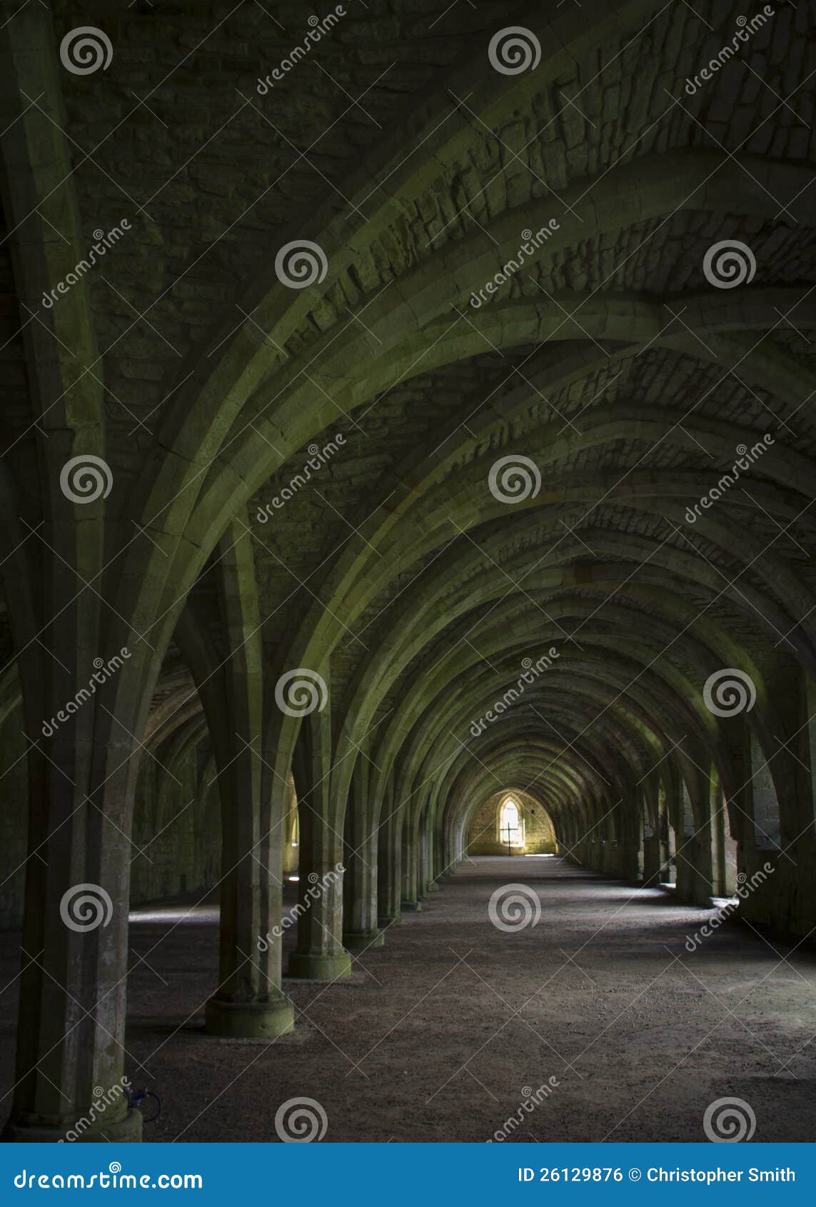 Cellarium Fountains Abbey stock photo. Image of monastery - 26129876