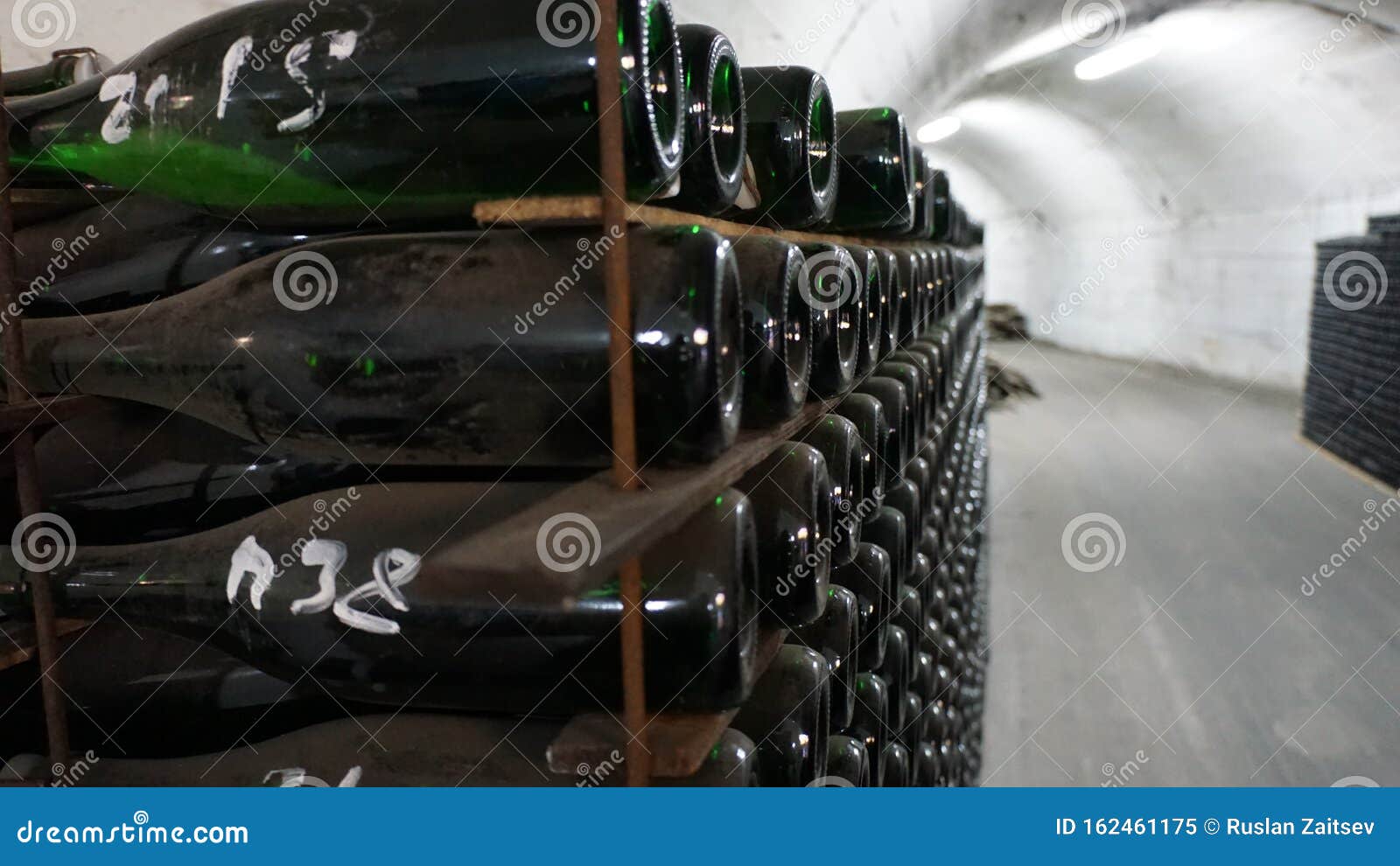 Cellars for Aging Champagne According To the Traditional Method Stock ...