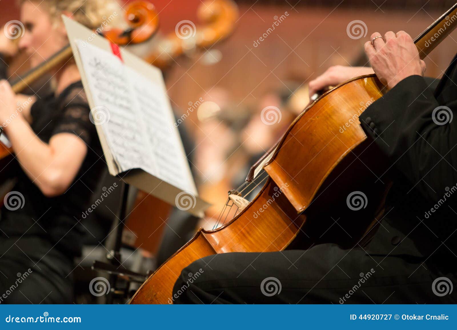 Cellist Playing in Orchestra Editorial Photography - Image of stringed ...