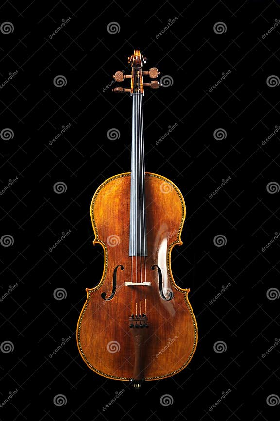 Cello on a Black Background Stock Image - Image of melody, symphony ...