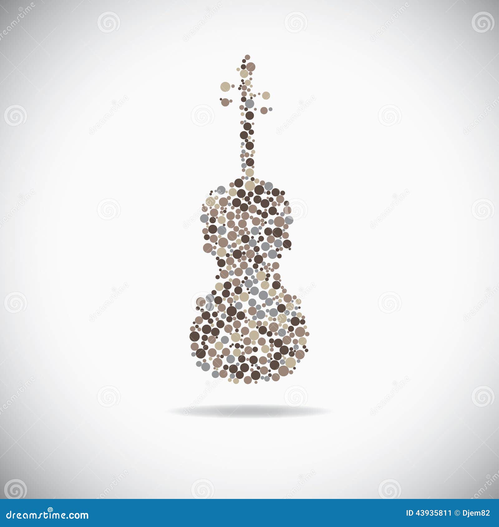 Cello consist of dots stock vector. Illustration of instrument - 43935811