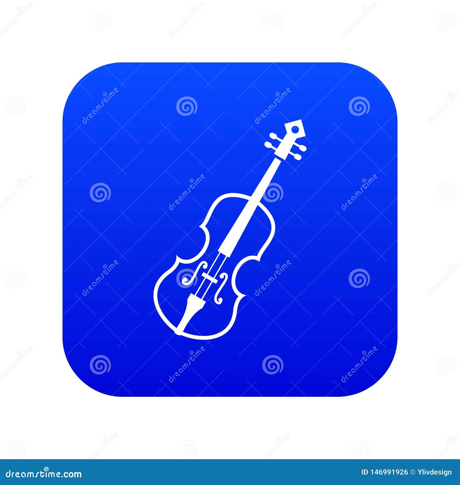 Cello icon digital blue stock vector. Illustration of performance ...