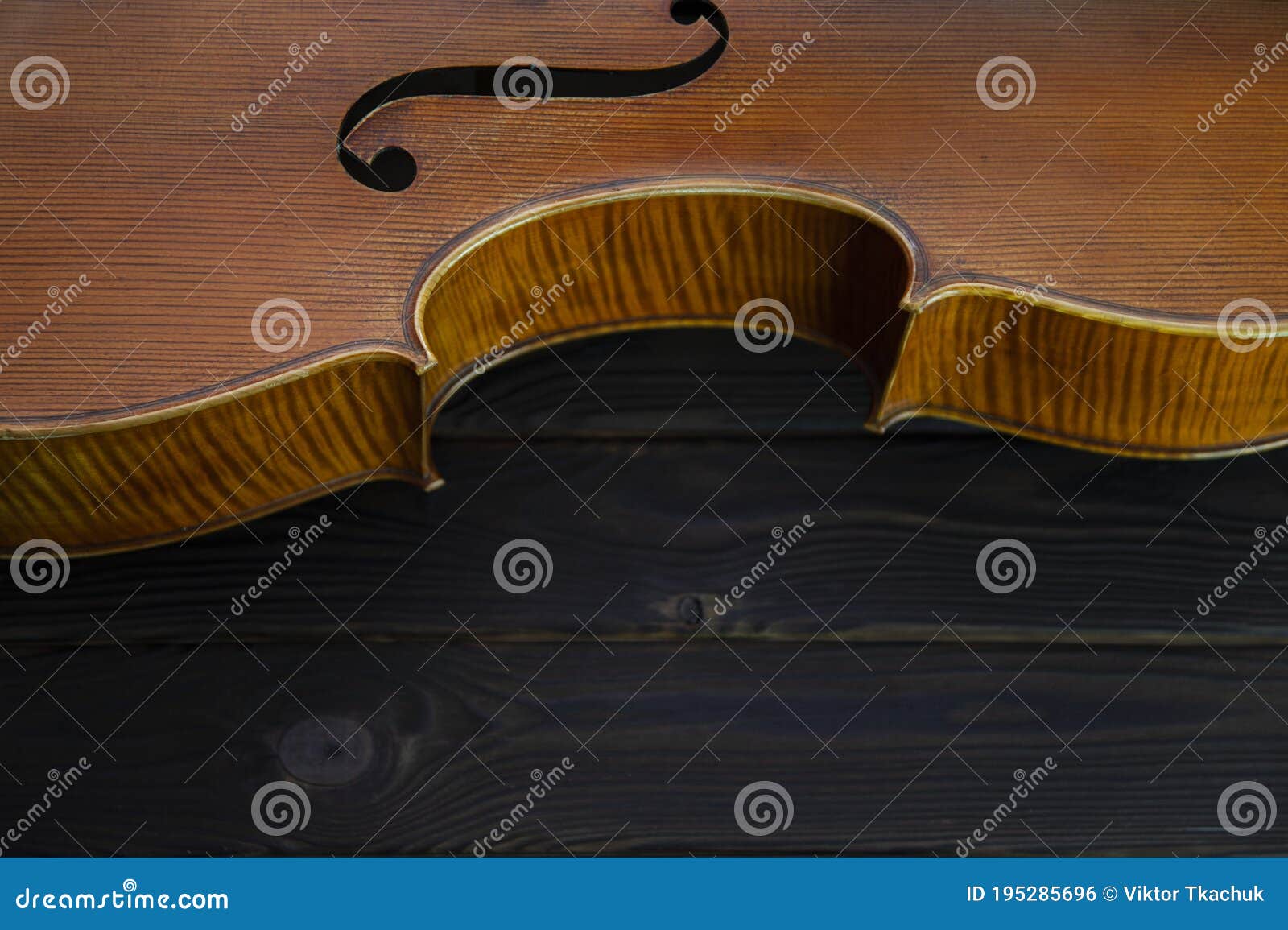 The Cello Lies on a Wooden Surface. Place for Text Stock Photo - Image ...