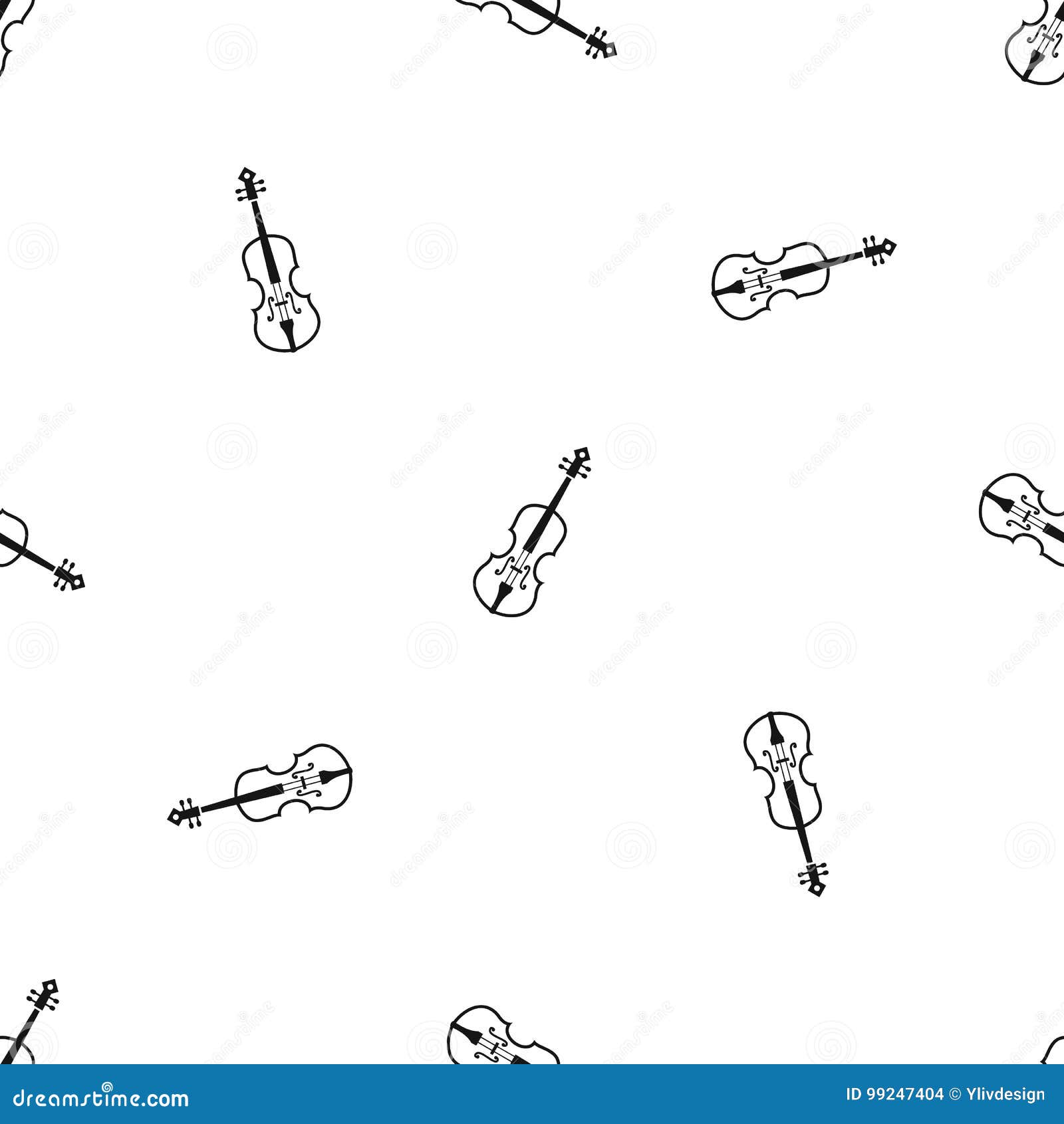 Cello Pattern Seamless Black Stock Vector - Illustration of play ...