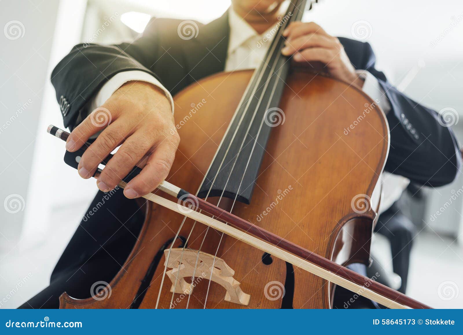 Cello Player S Hands Close Up Stock Image - Image of event, playing ...