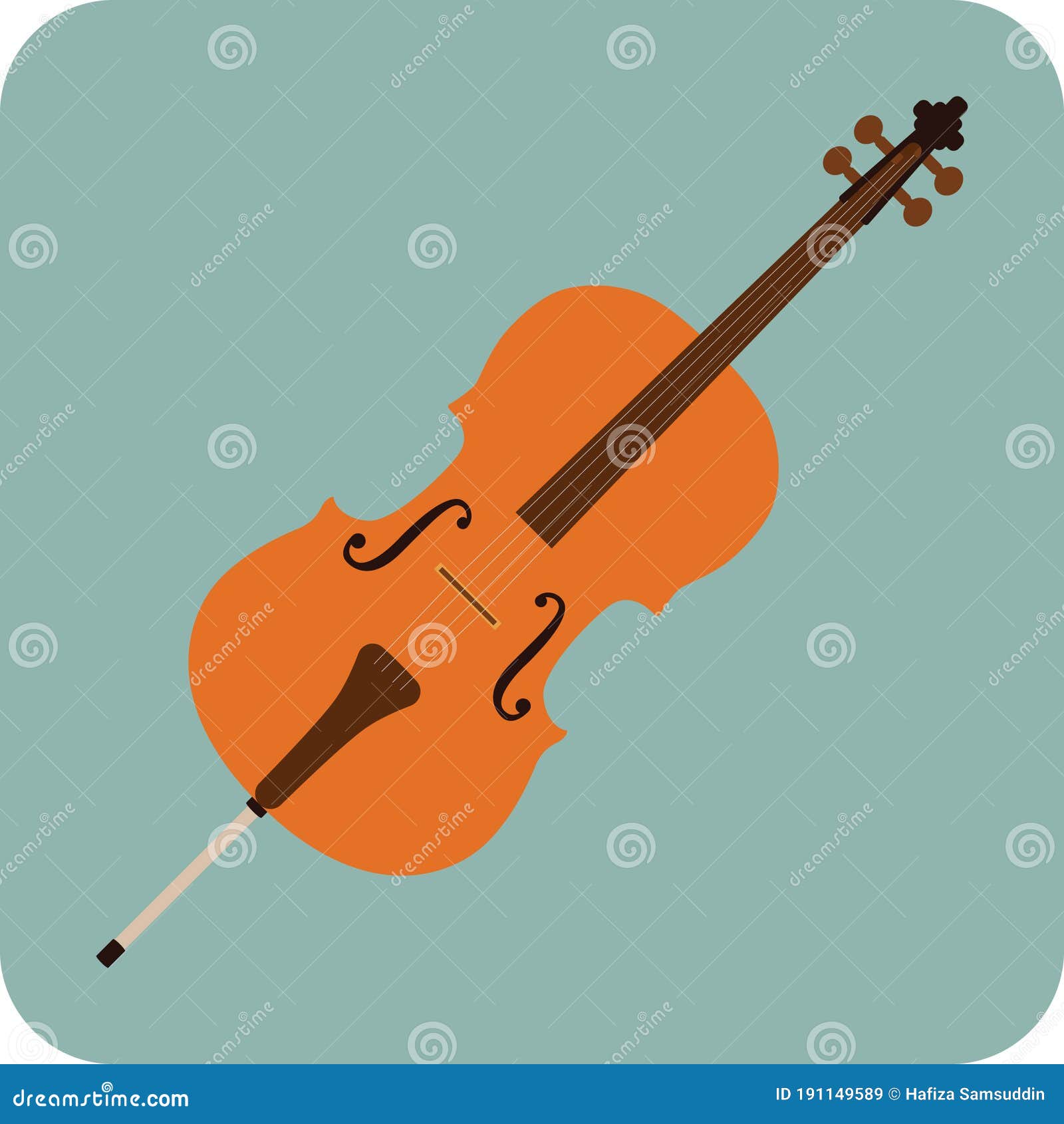 Cello. Vector Illustration Decorative Design Stock Vector ...