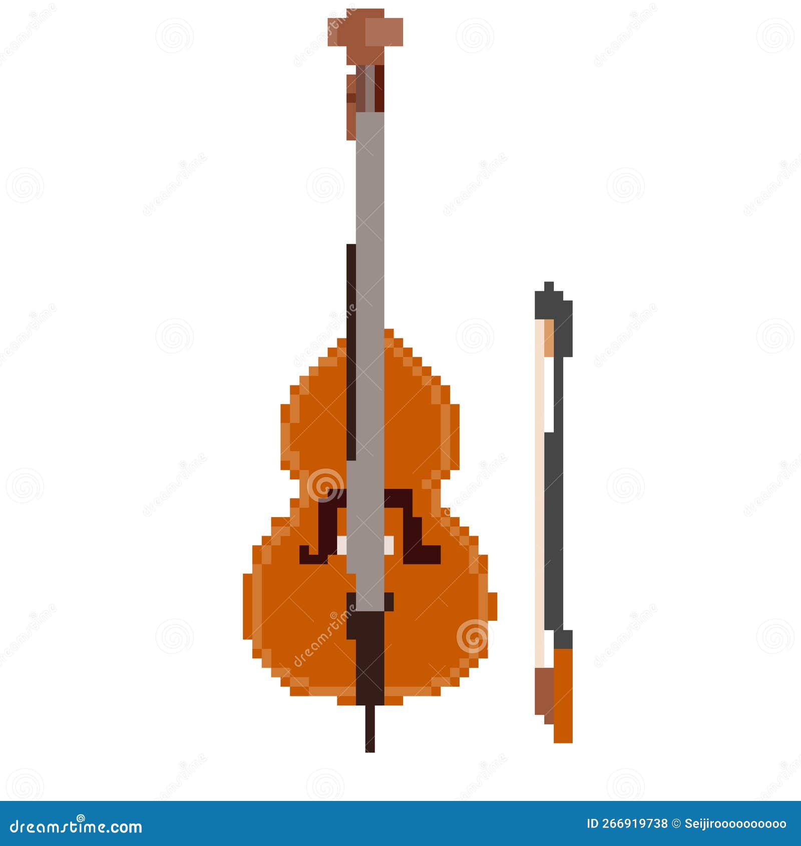 Cello stock vector. Illustration of vector, clip, brass - 266919738