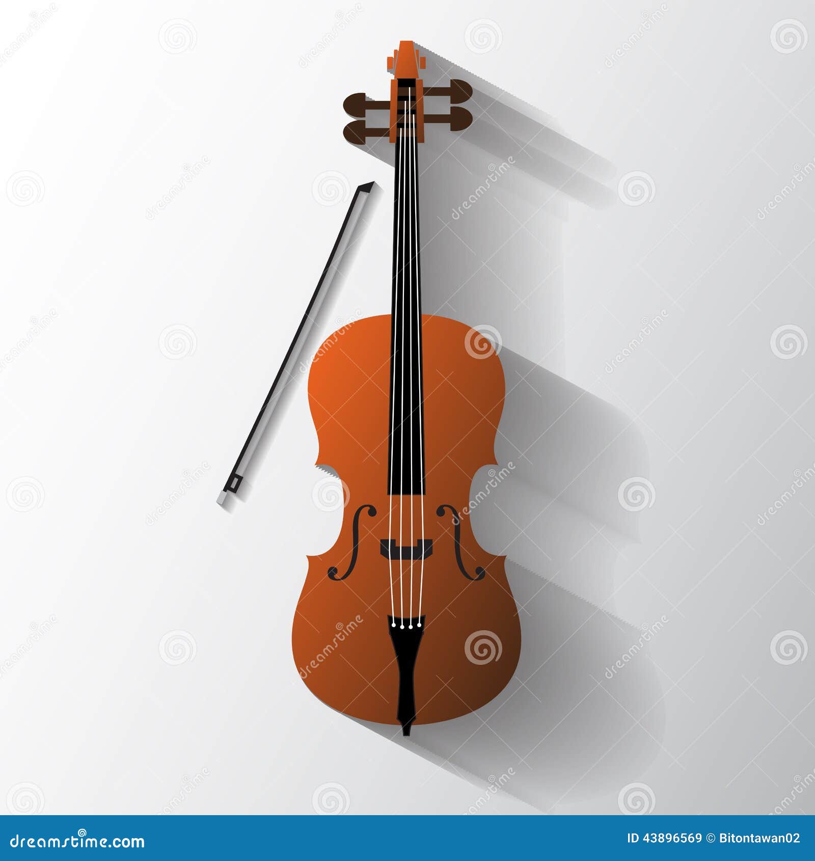 Cello vector symbol stock vector. Illustration of string - 43896569