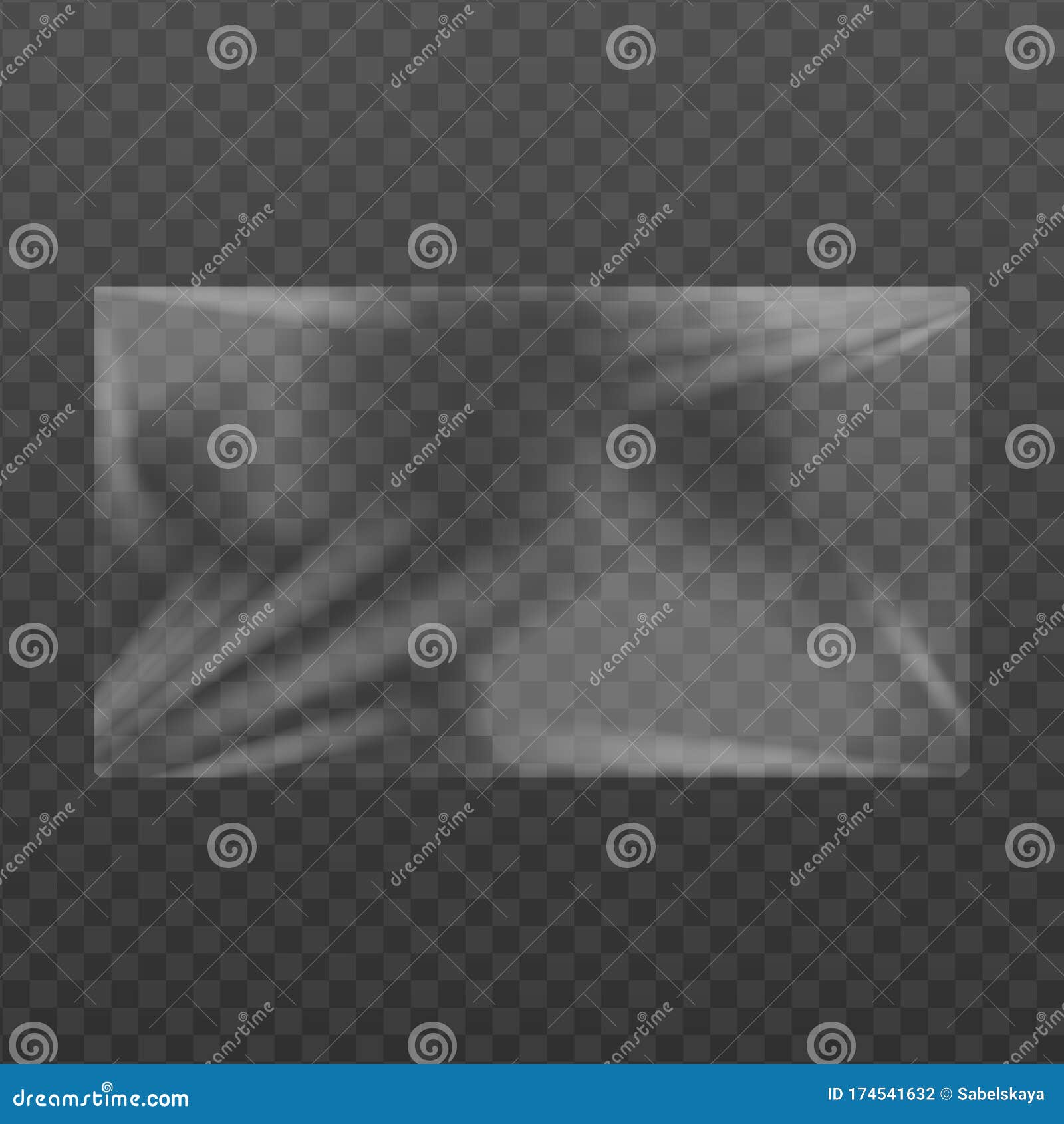 Cellophane Membrane Texture Effect Template, Realistic Vector ...