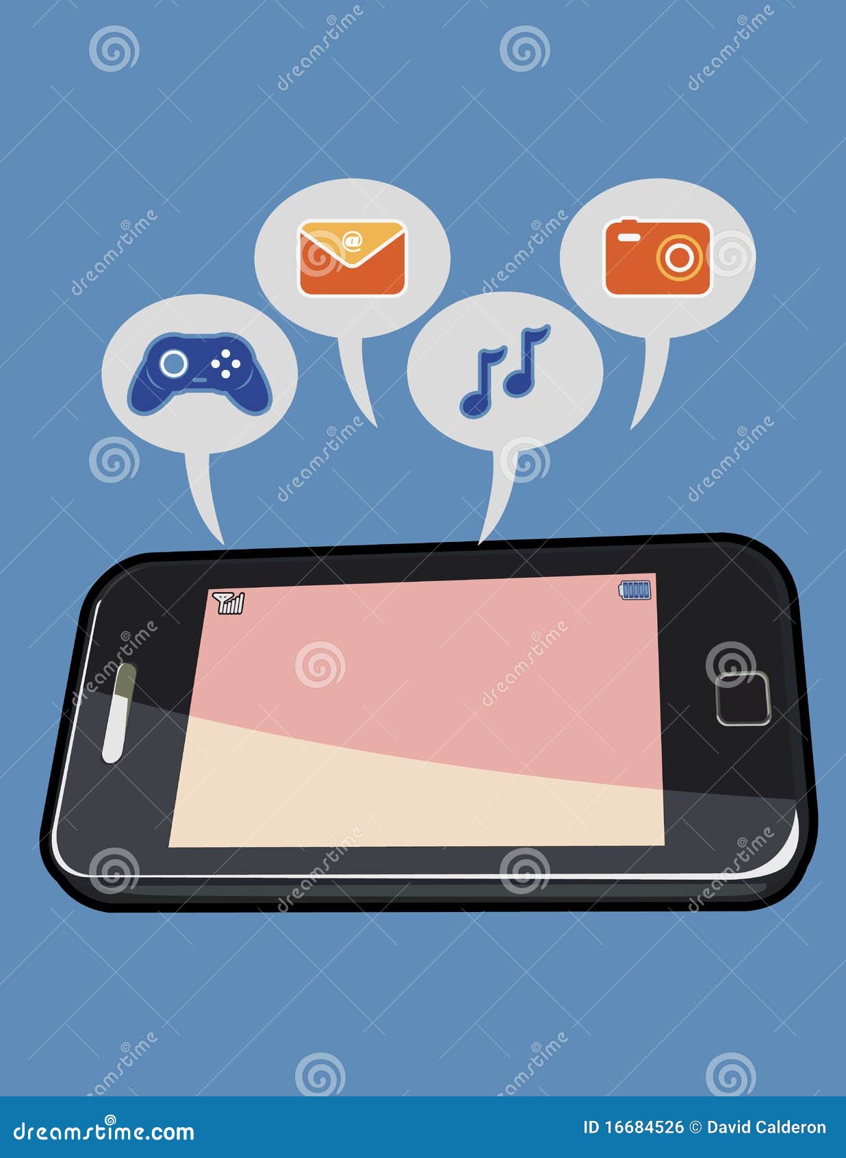 CellPhone stock vector. Illustration of game, nice, phone - 16684526