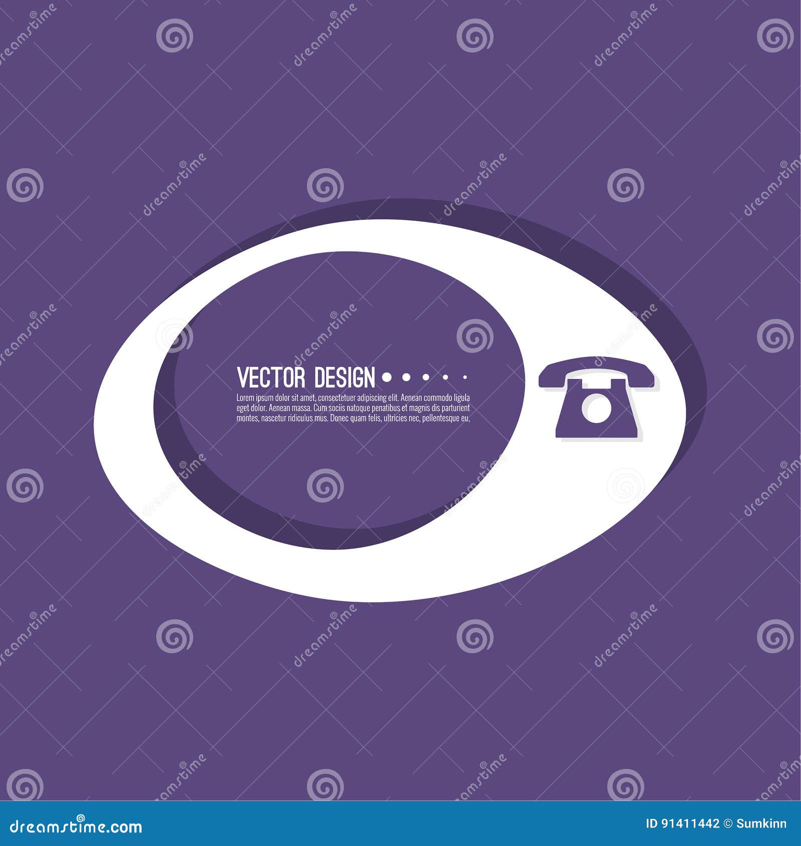 Cellphone Banner Blank Template. Stock Vector - Illustration of bubble ...