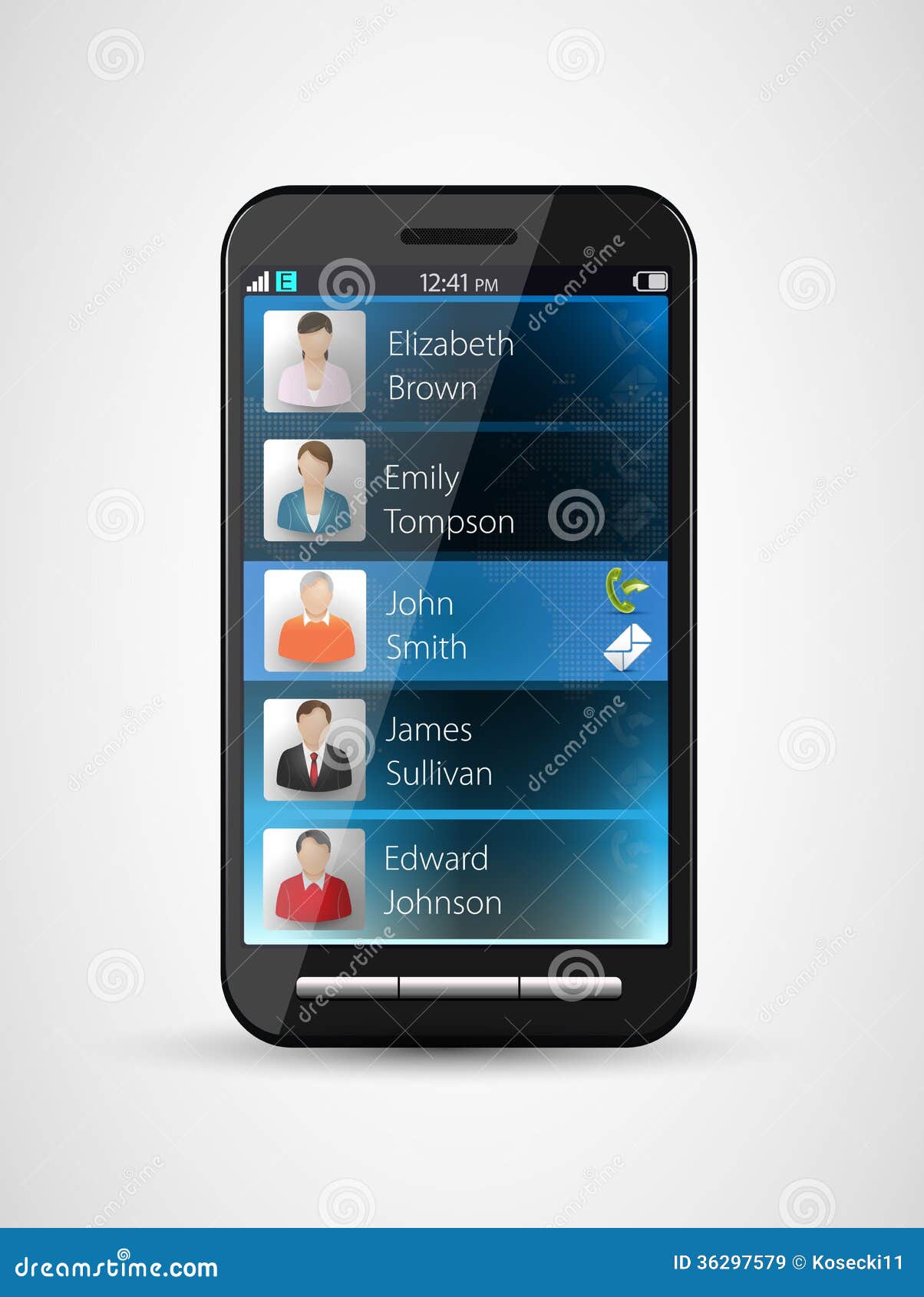 Cellphone - Call Me Now Cartoon Vector | CartoonDealer.com #36297557