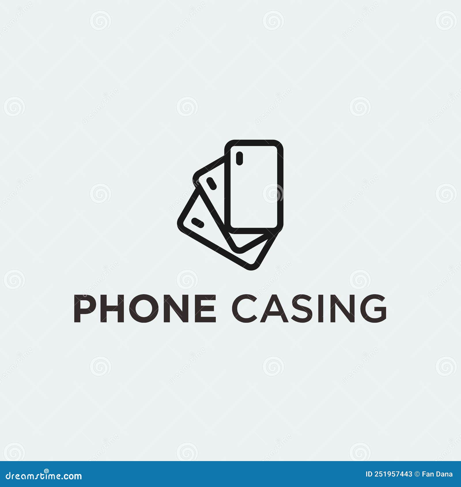 Cellphone Case Logo Design Vector Illustration Stock Vector ...