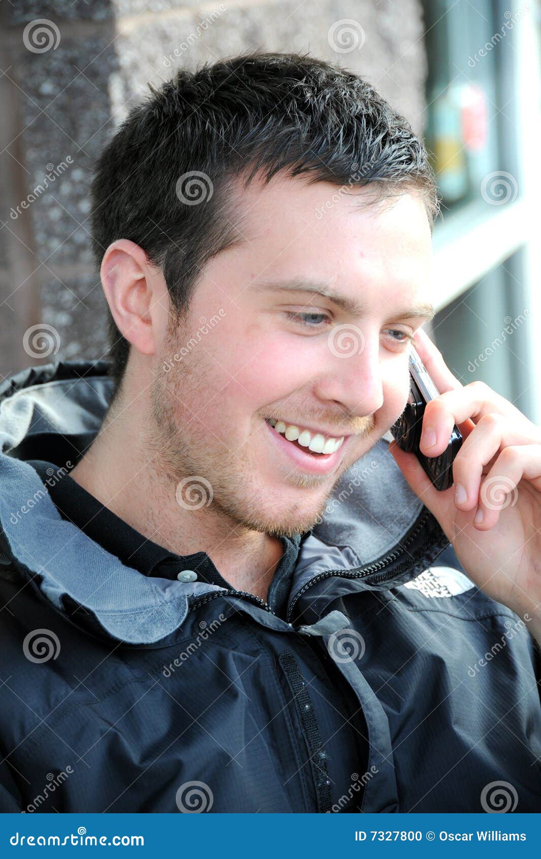 Cellphone conversation. stock photo. Image of leisure - 7327800