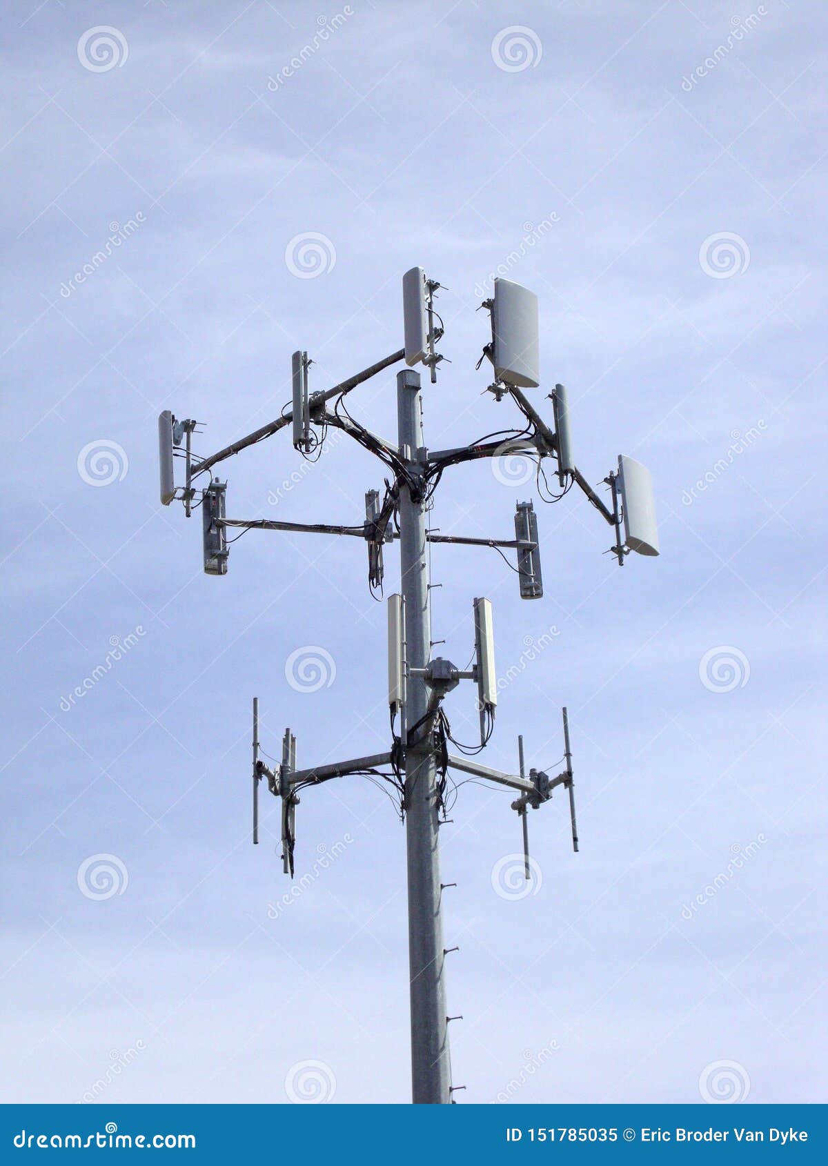 Cellphone Data Communication Tower Stock Image - Image of receiver ...