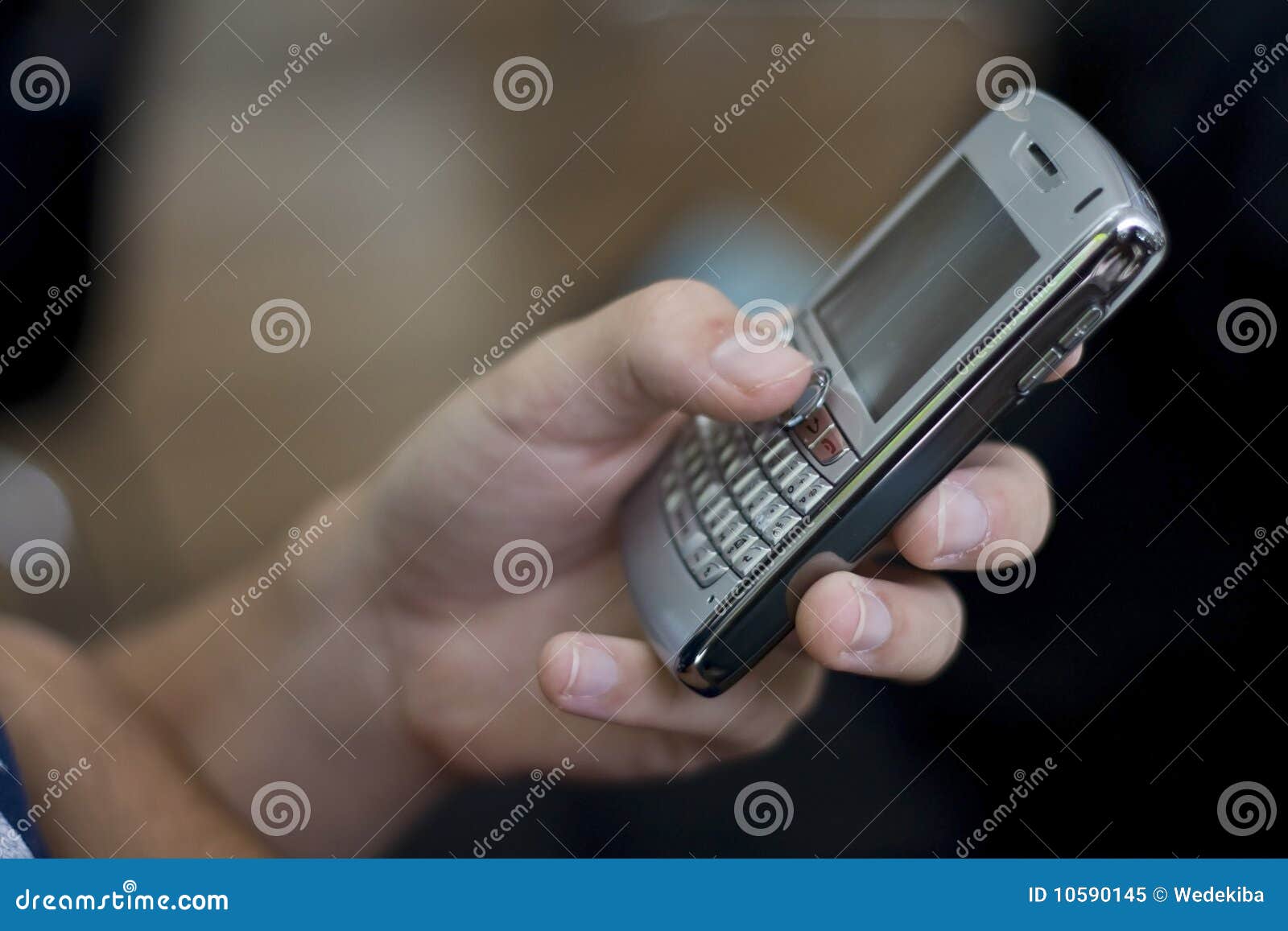 Cellphone in Hand stock image. Image of type, talk, chat - 10590145