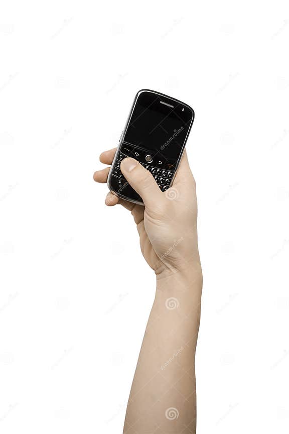 Cellphone in Hand stock image. Image of berry, business - 12607257