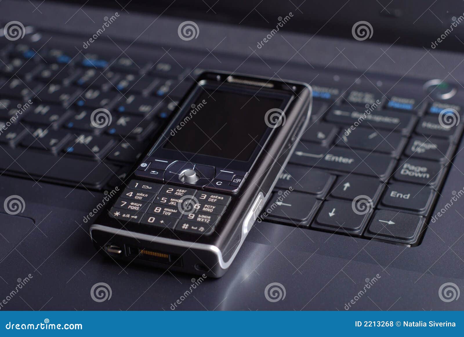 Cellphone and Keyboard stock photo. Image of mobile, bluetooth - 2213268