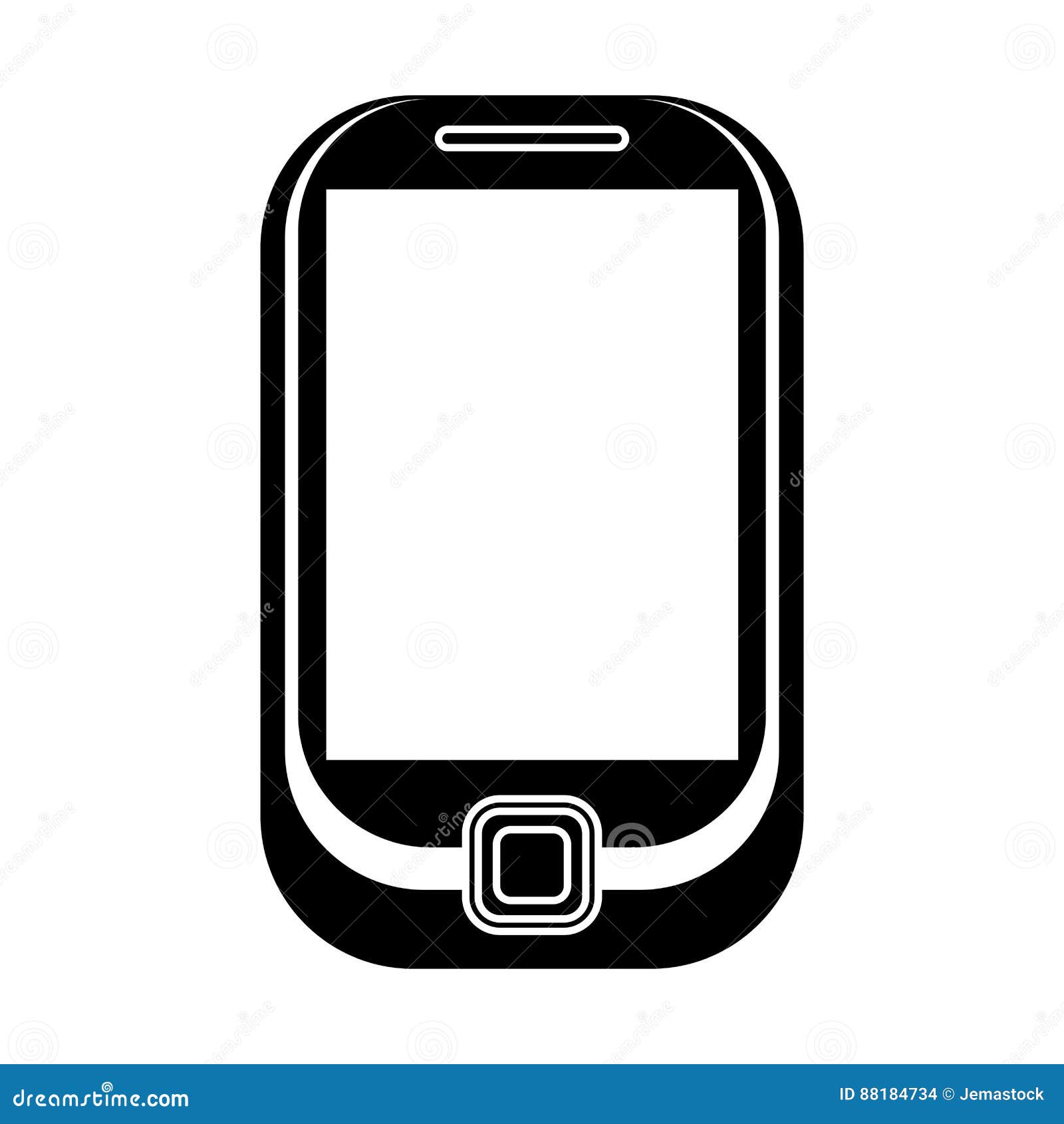 Cellphone Mobile Technology Pictogram Stock Illustration - Illustration ...