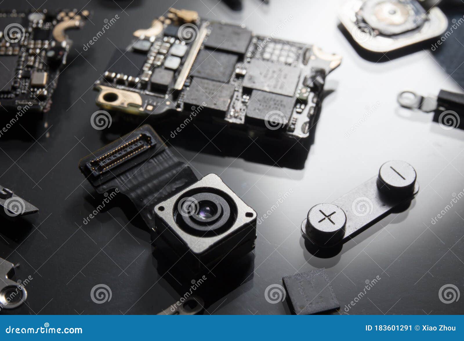 Cellphone parts stock image. Image of camera, color - 183601291