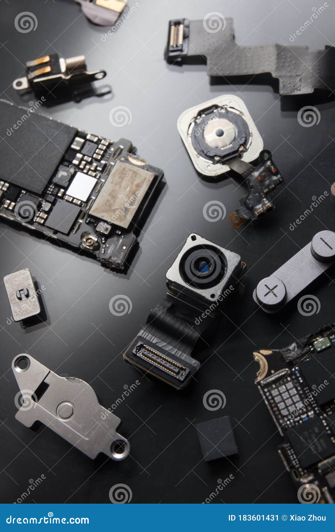 Cellphone parts stock image. Image of manufacturing - 183601431