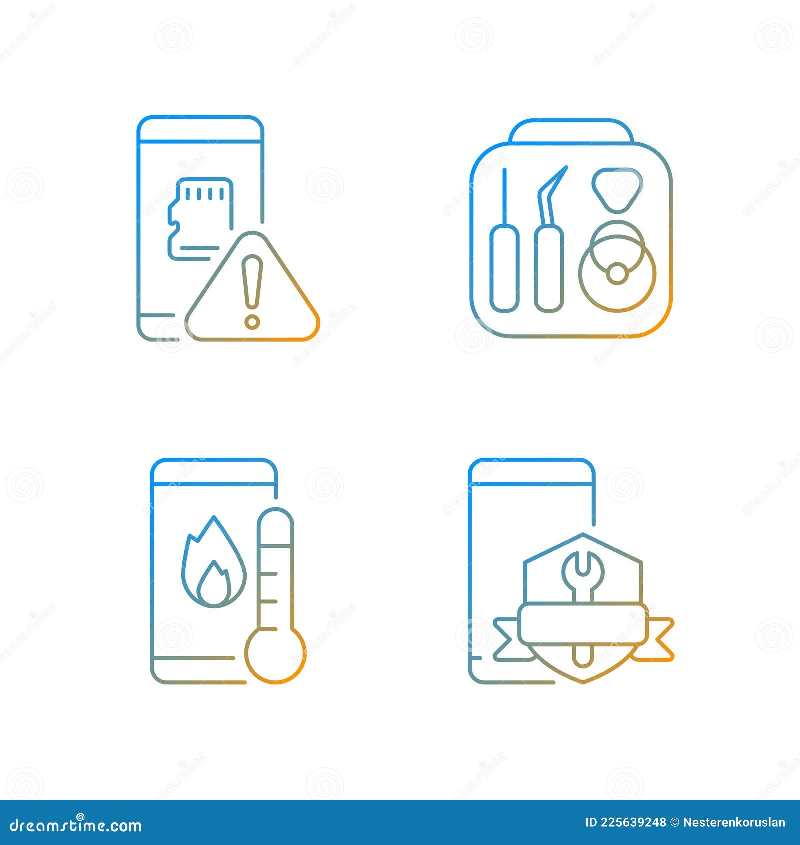 Recovery After Breakage Concept Icon Vector Illustration ...