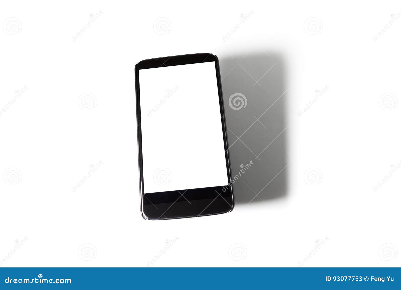 Cellphone with shadow stock image. Image of cell, touchscreen - 93077753
