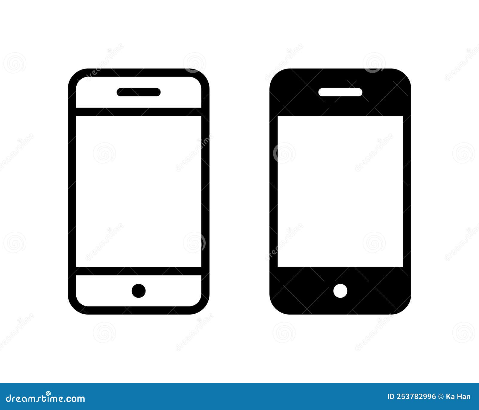 Cellphone, Smartphone, Mobile Phone Icon Vector In Clipart Style ...