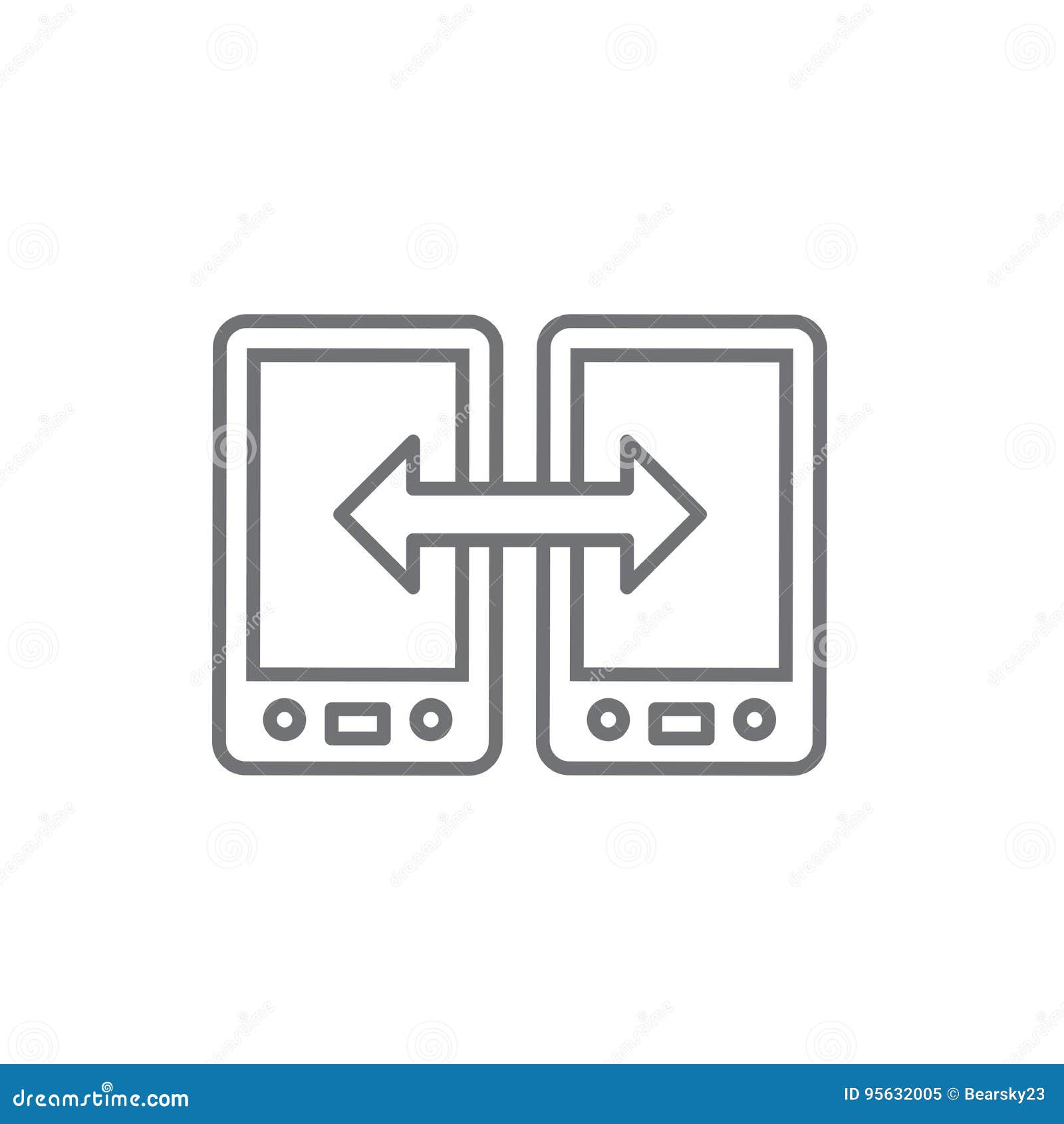 Cellphone Tower Icon with Emitting Pinging Transmission Waves Stock ...
