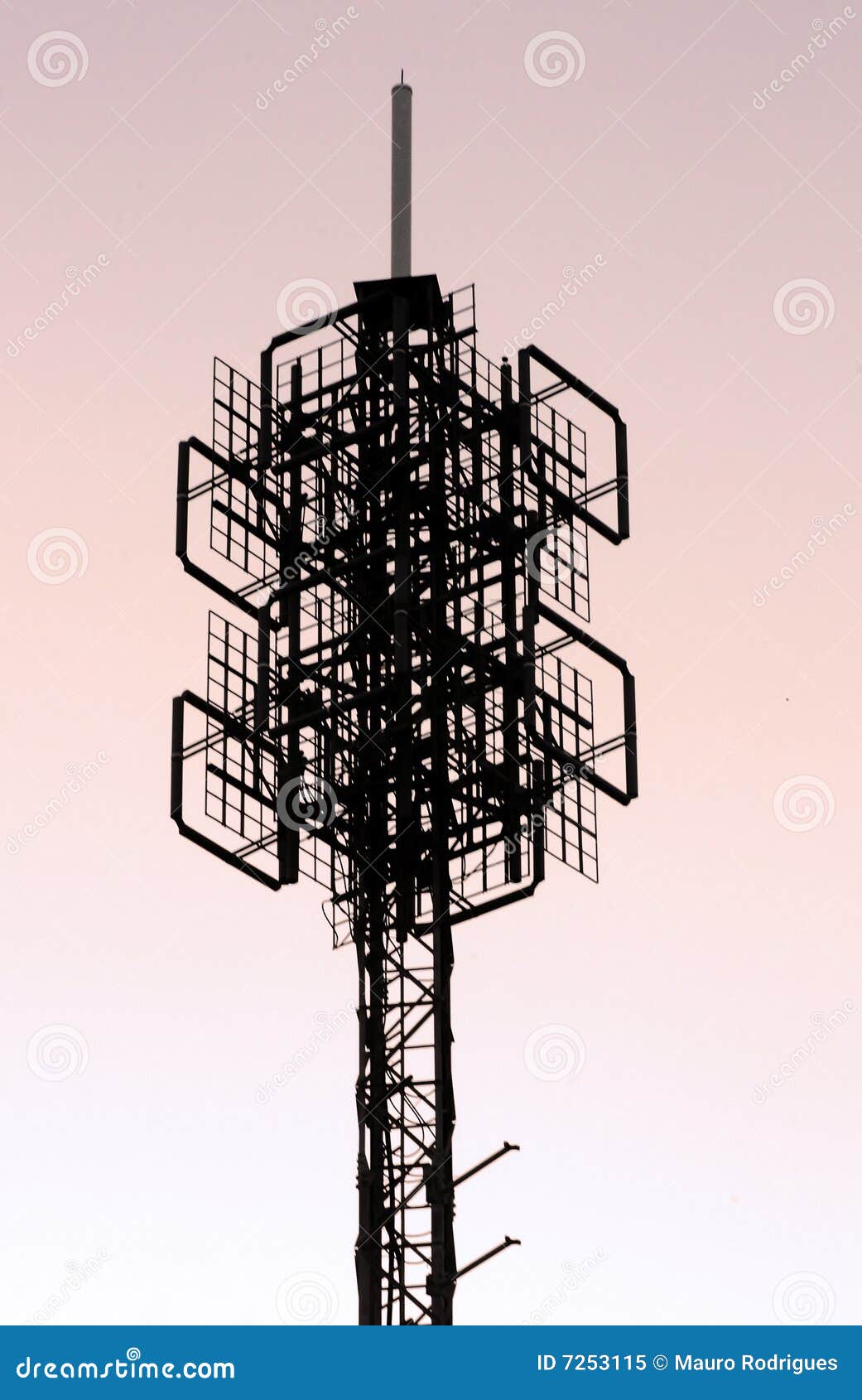 Cellphone tower structure stock image. Image of radio - 7253115