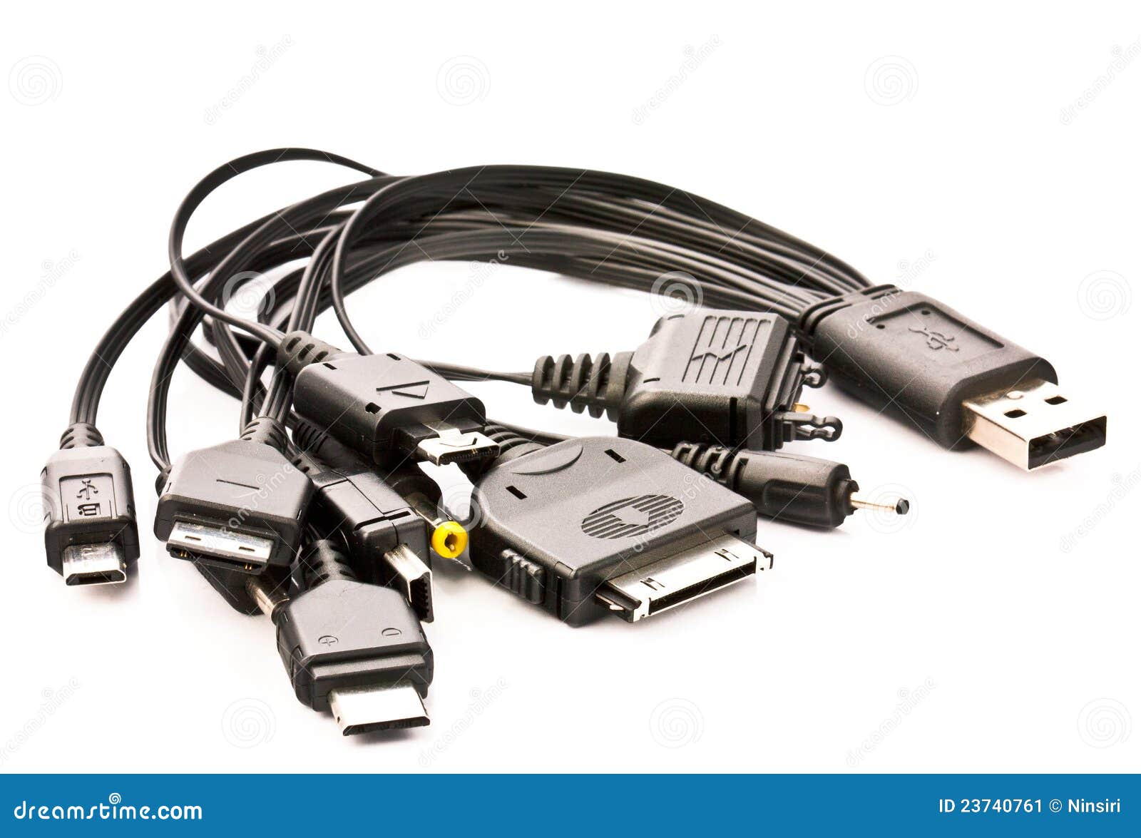 Cellphone Usb Charging Plugs Stock Image - Image of appliance, cable ...