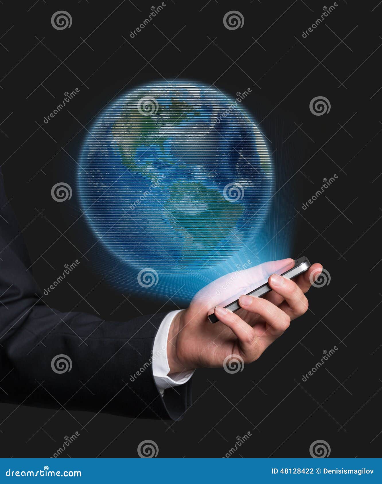Cellphone with world map stock photo. Image of asia, education - 48128422