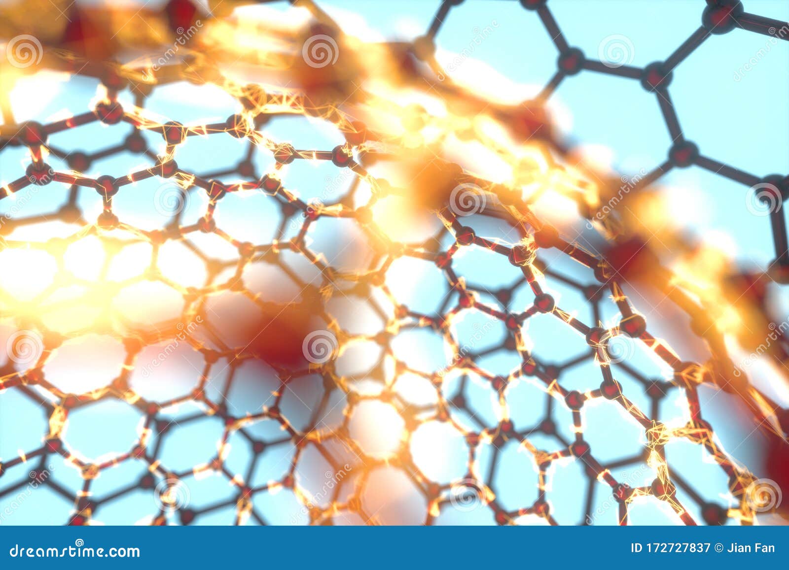 Cells and Biological Chain,molecules and Abstract Conception,3d ...