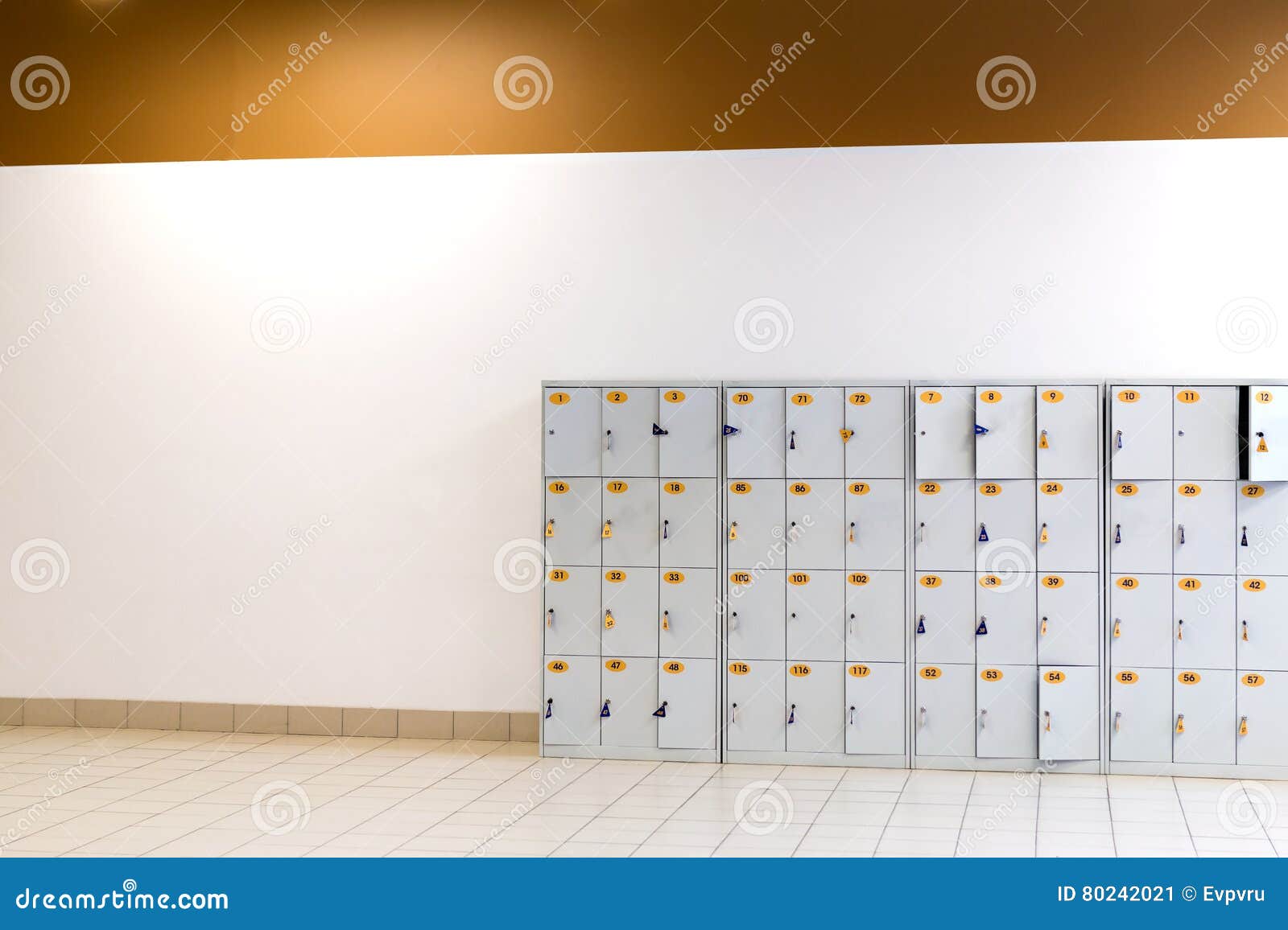 Cells Boxes To Store Things in a Supermarket Stock Image - Image of ...