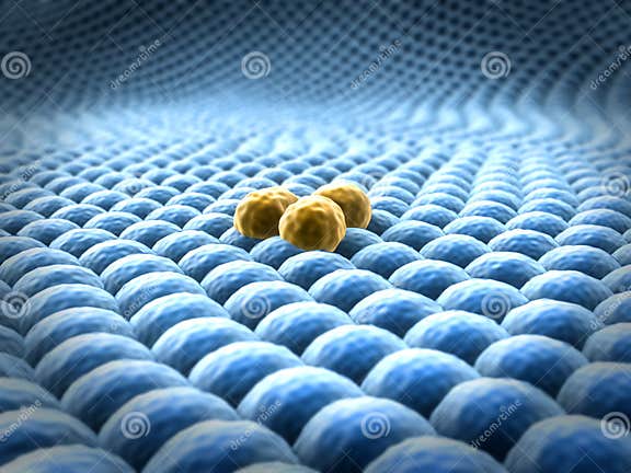 Cells and cancer cells stock illustration. Illustration of chromosome ...