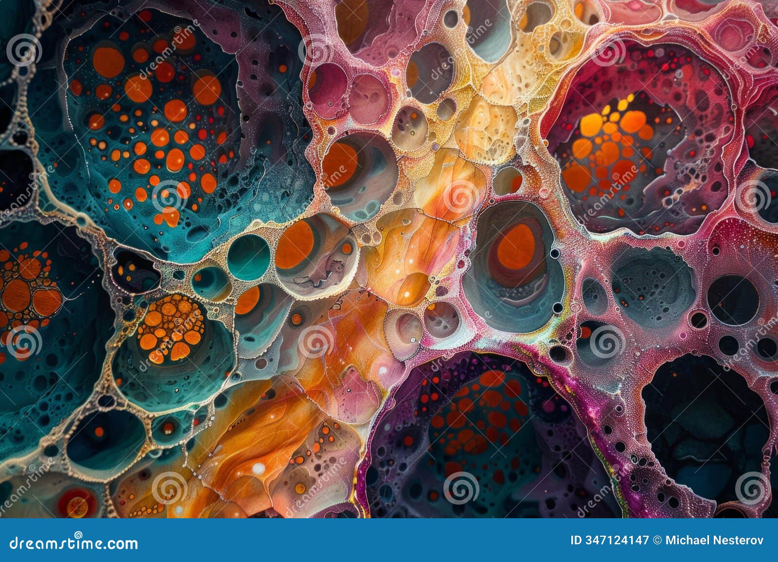 Cells, Cellular Matrix Abstract Background Stock Image - Image of ...