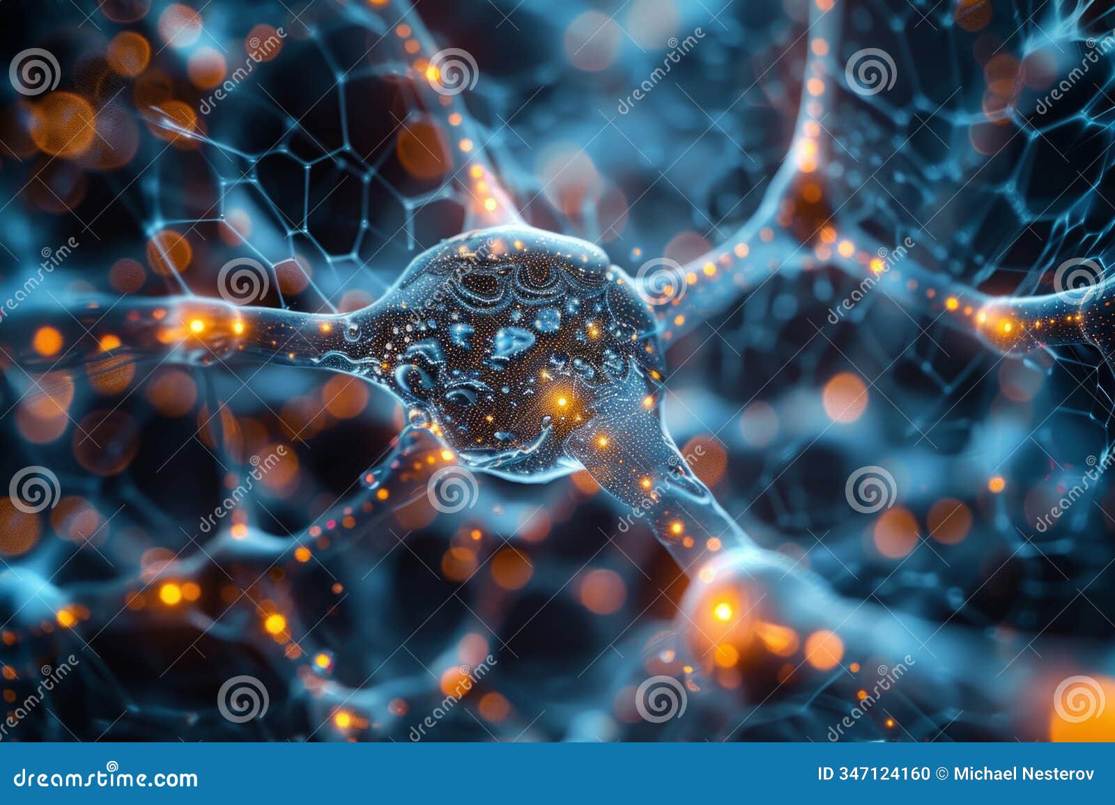 Cells, Cellular Matrix Biological Abstract Background Stock Photo ...