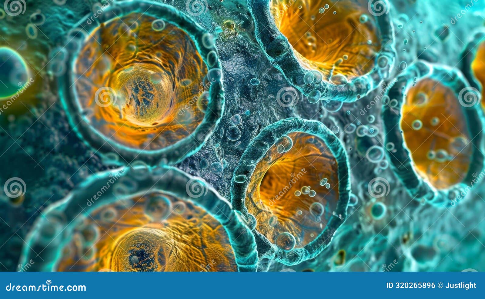 A of Cells Each with Their Unique Shape and Size Seen Under High ...