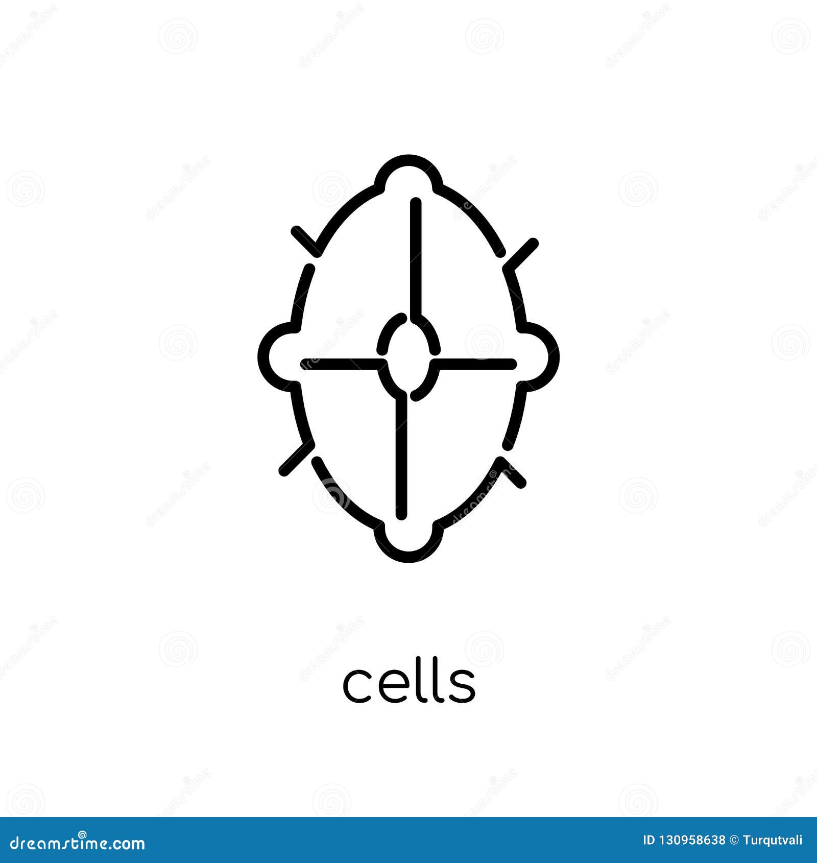 Cells Icon from Science Collection. Stock Vector - Illustration of ...