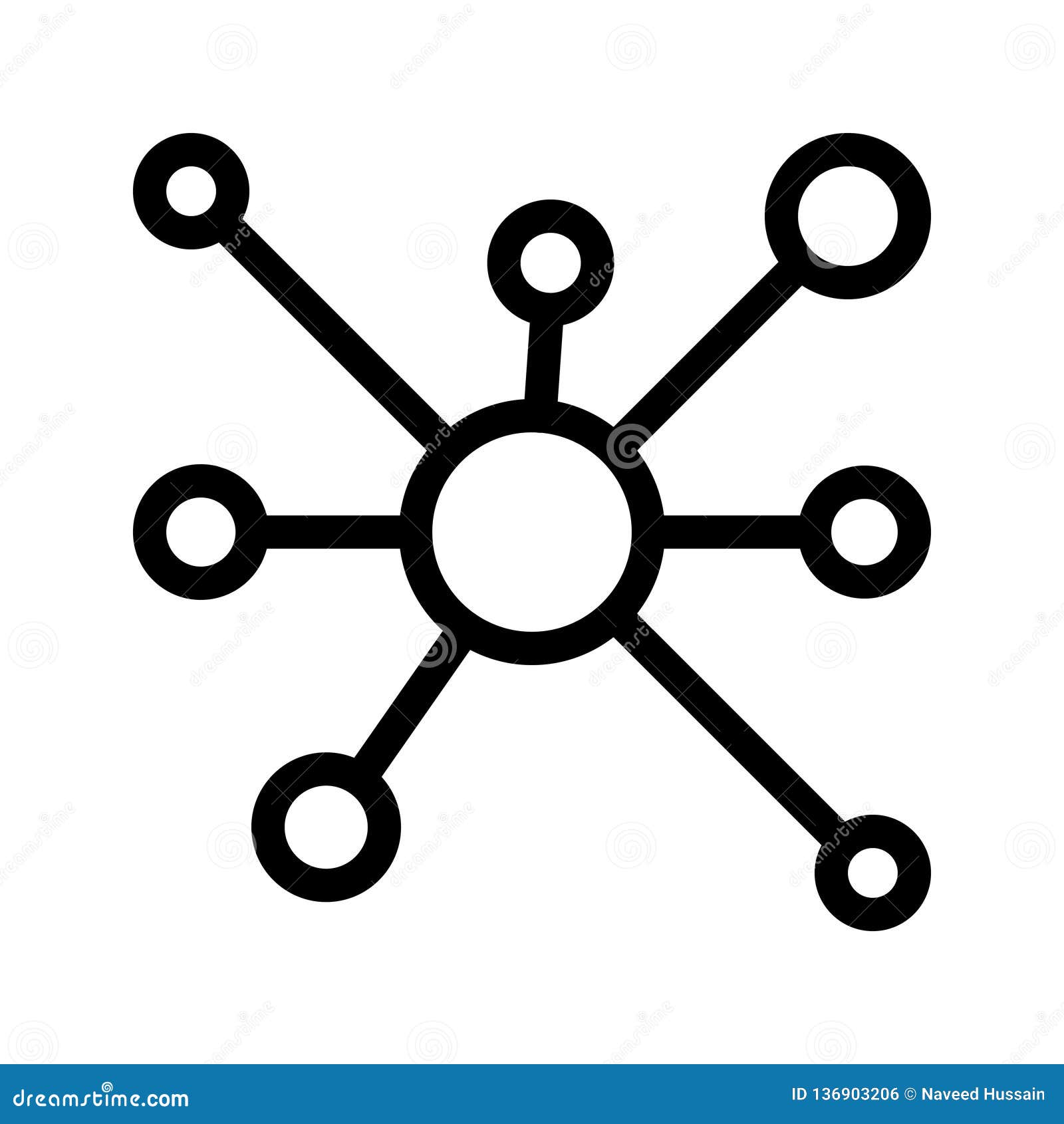 Cells line vector icon stock vector. Illustration of logo - 136903206