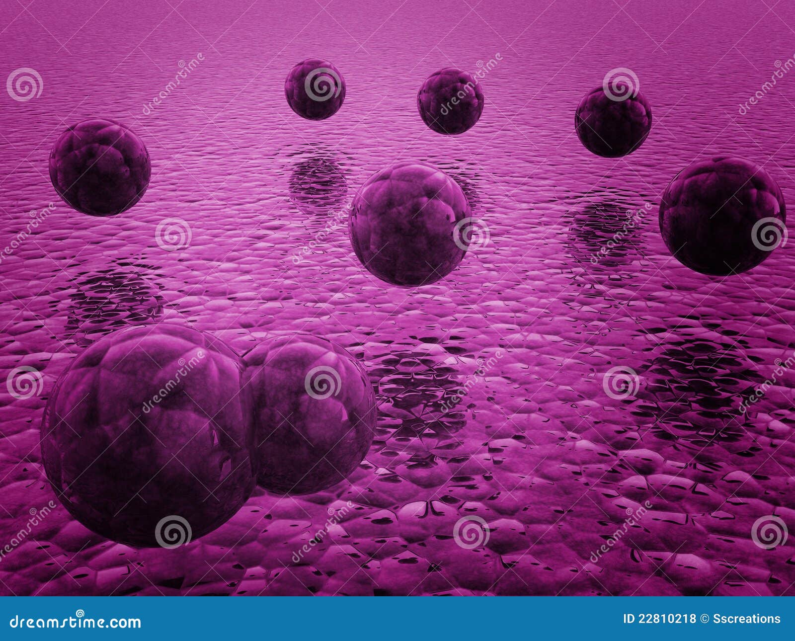 Cells in Mitosis or Multiplication of Cells Stock Illustration ...