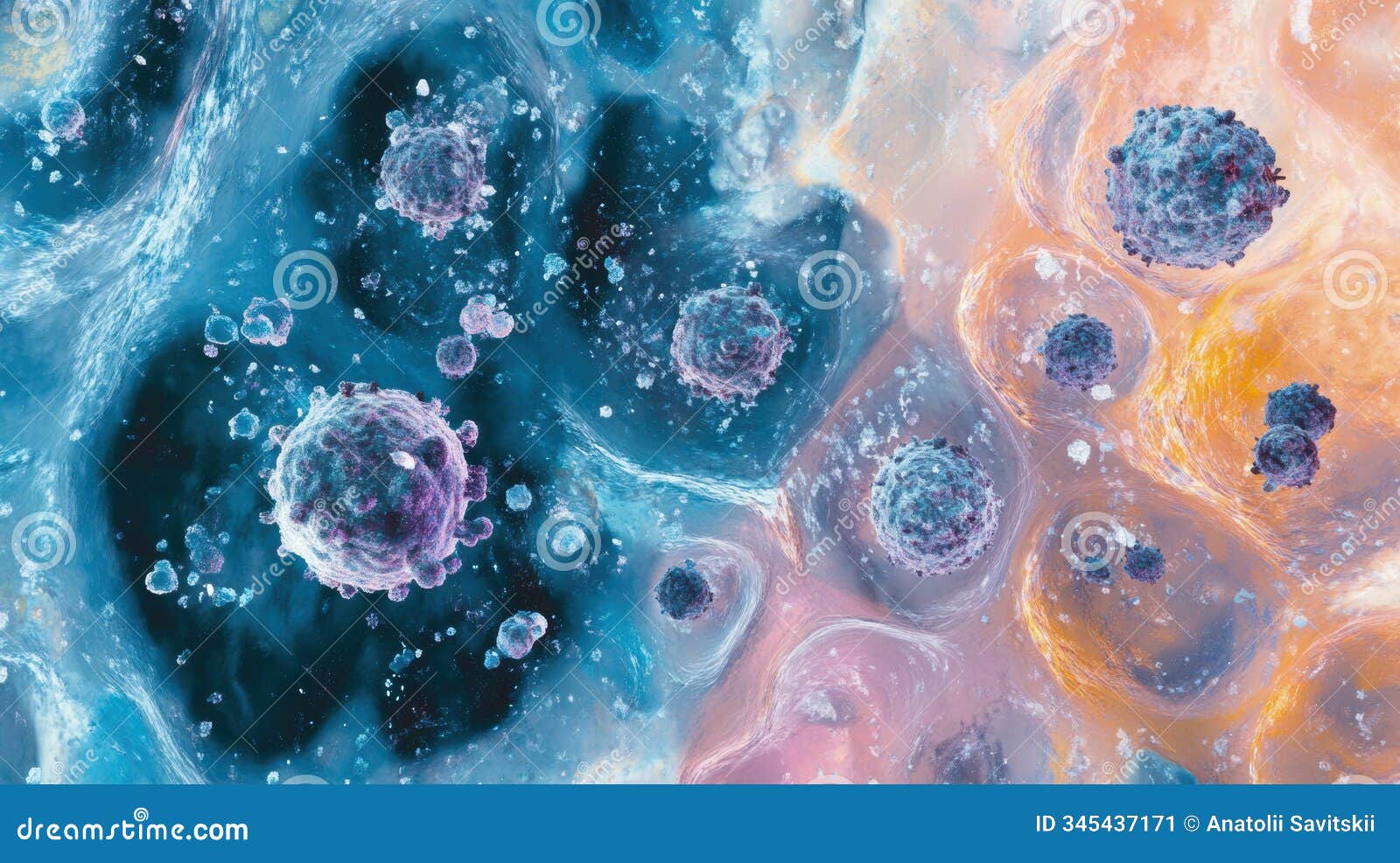 Cells Show Varying Structures and Colors, Revealing Their Complex ...