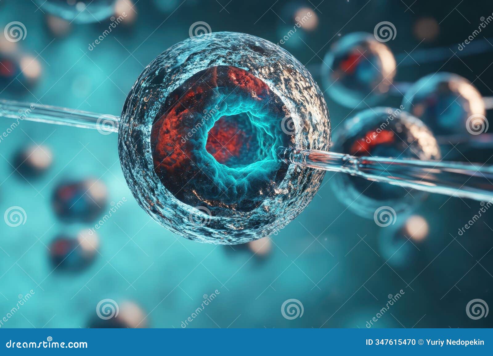 Cells are Shown Transforming Under Microscopic Observation in a ...