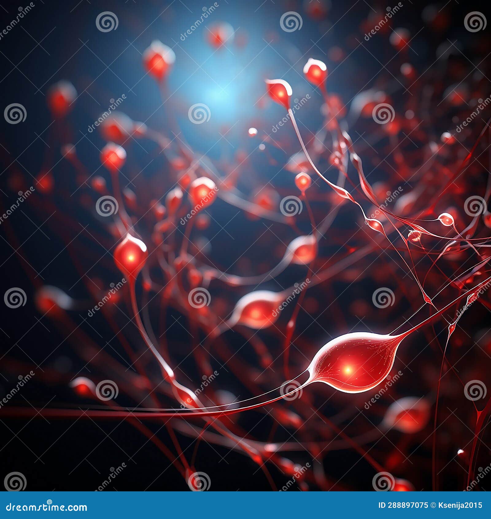 Cells Under a Microscope. Biological Concept. Molecules, Close Up Stock ...