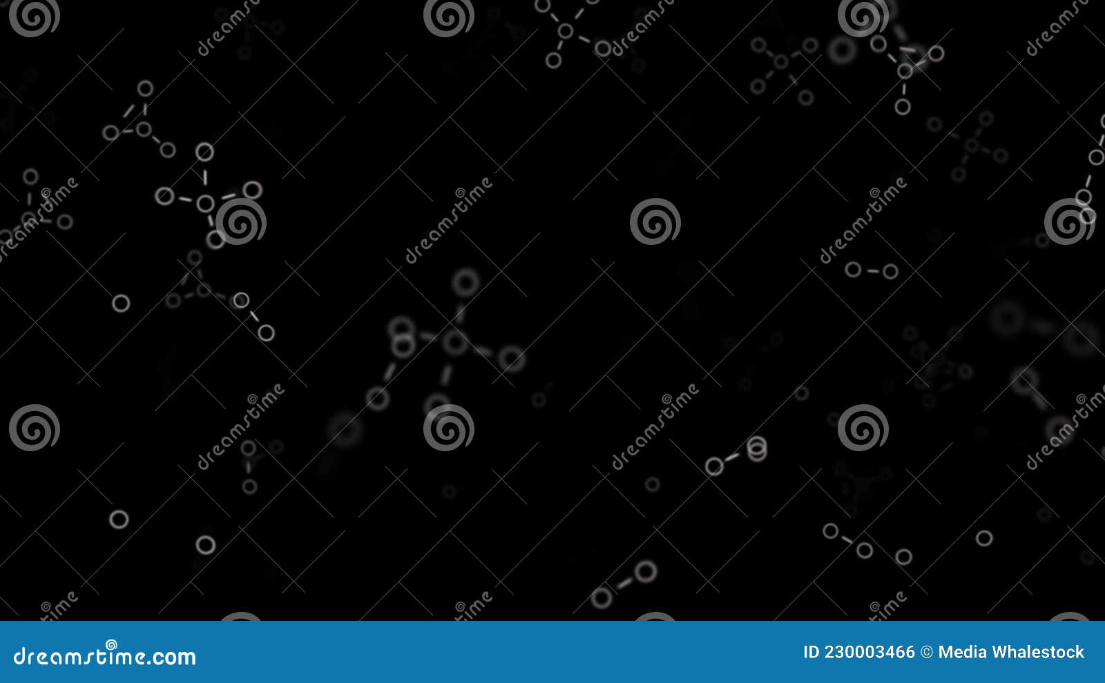 Cells Under Microscope on Black Background. Animation. Simple Animation ...