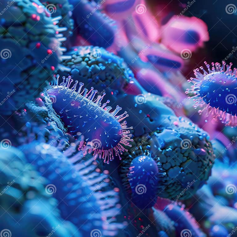 Cells Under Microscope, Showing Cellular Structure and Arrangement ...