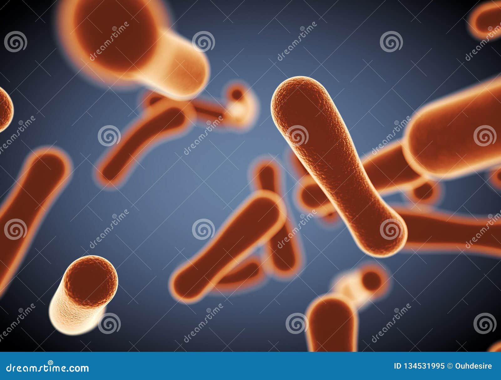Cells View Under a Microscope. Stock Illustration - Illustration of ...