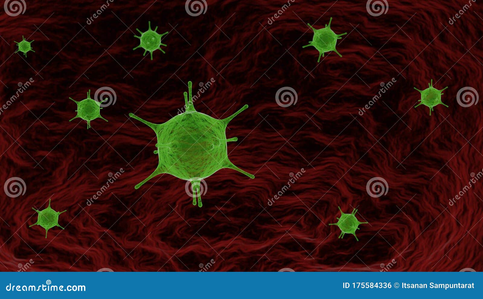 Cells of the virus stock illustration. Illustration of cells - 175584336
