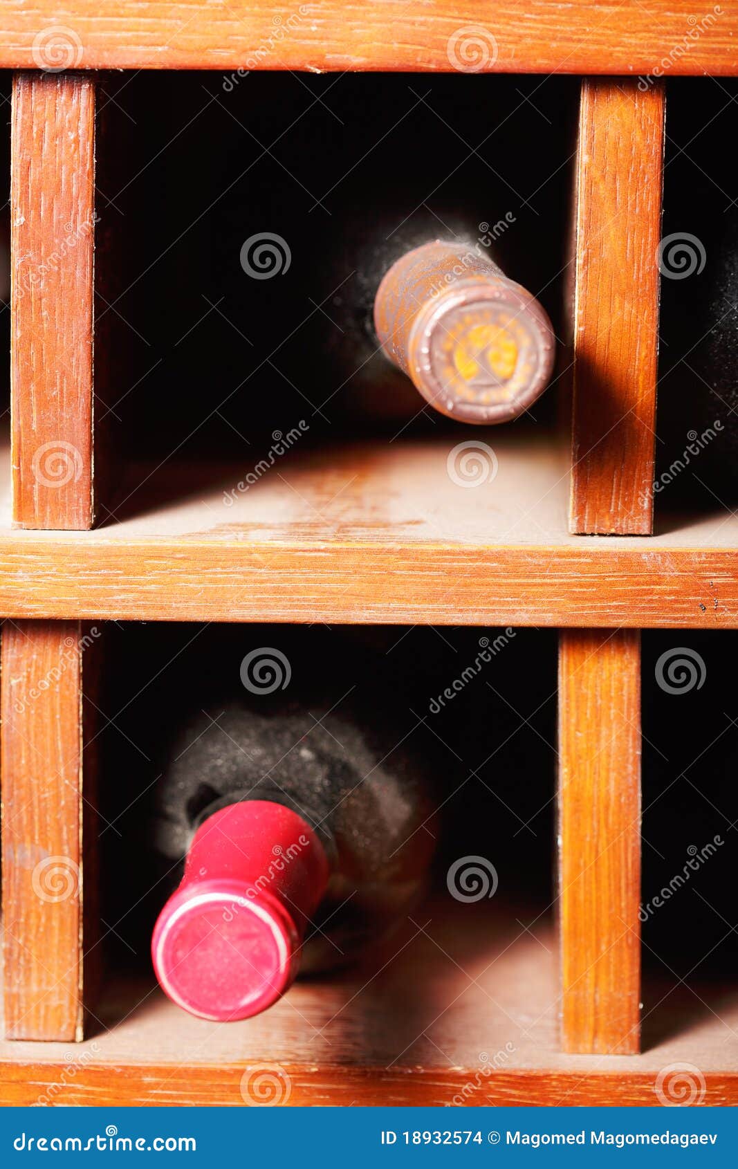 Cells with wine bottles stock photo. Image of diversity - 18932574